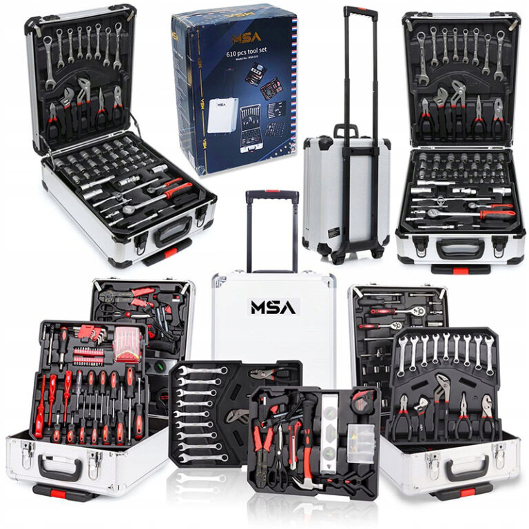 MSA – 610-Delige gereedschapstrolley – gevulde gereedschapskoffer ...