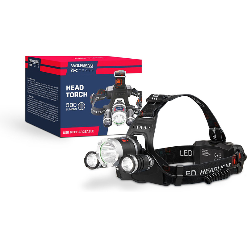 LED Hoofdlamp – 3 lampen – verstelbaar – 3 standen – werkt tot 5 uur ...