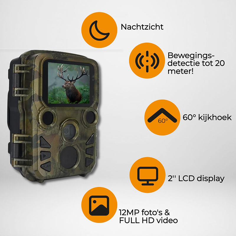 Denver – wildcamera met nachtzicht – live beelden (APP) – FULL HD – Waterdicht – WCS5020 ...