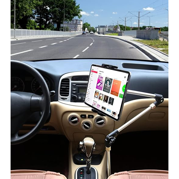 Telefoonhouder – tablethouder – voor auto – met verstelbare metalen arm ...