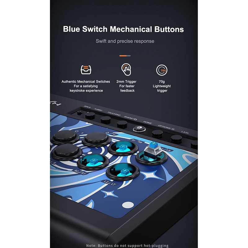 PXN-008 – Fight Stick Joystick – Arcade – Plug and play – voor pc, PS3 ...