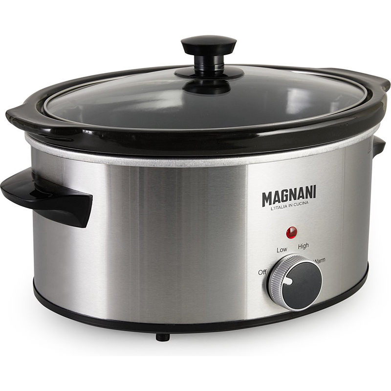 Magnani Slow cooker – 5 liter – Uitneembare aardewerken binnenpan – 3 ...